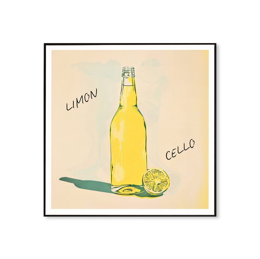 Limoncello Print, Classic Cocktail Print, Limoncello Poster, Cocktail ...