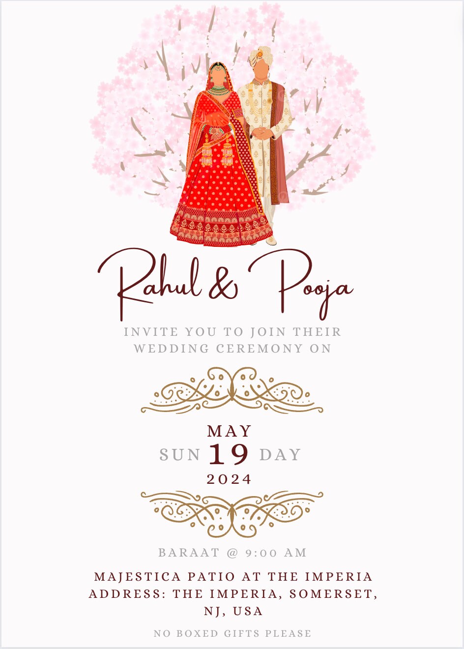 Indian Wedding Baraat Clipart Sun