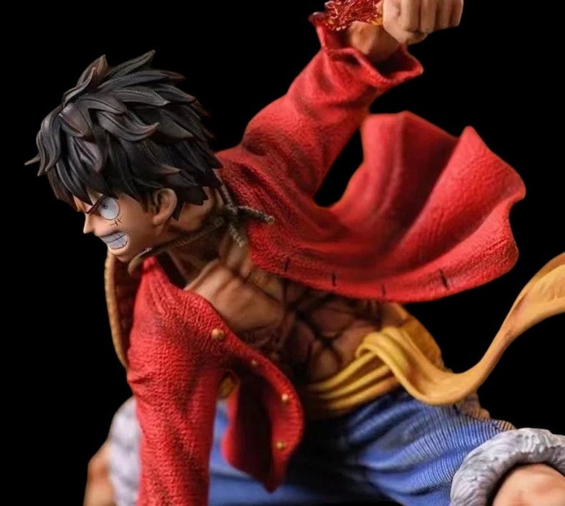 25cm One Piece Luffy Figures Battle Style Action Figures PVC Anime ...