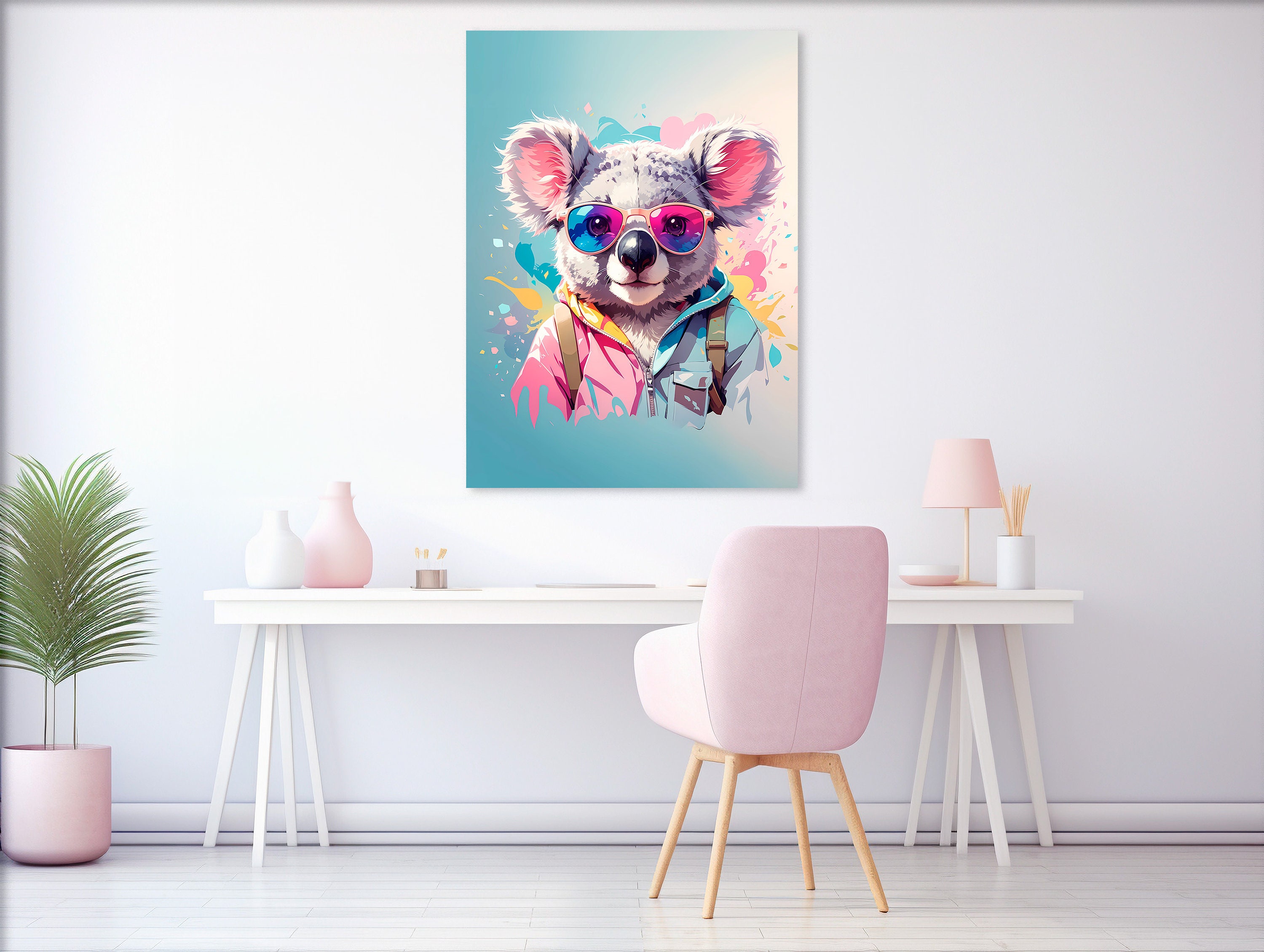 Instant Download Printable Digital Poster of Elegant Preppy Koala - Etsy