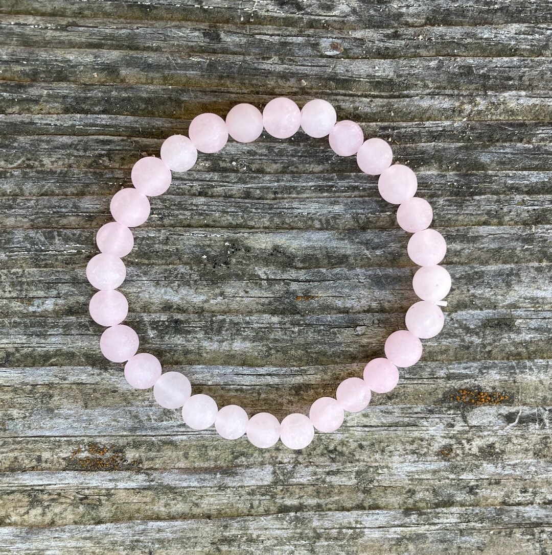 Handmade Pink Granite Bracelet Made From Pink Granite and Elastic ...