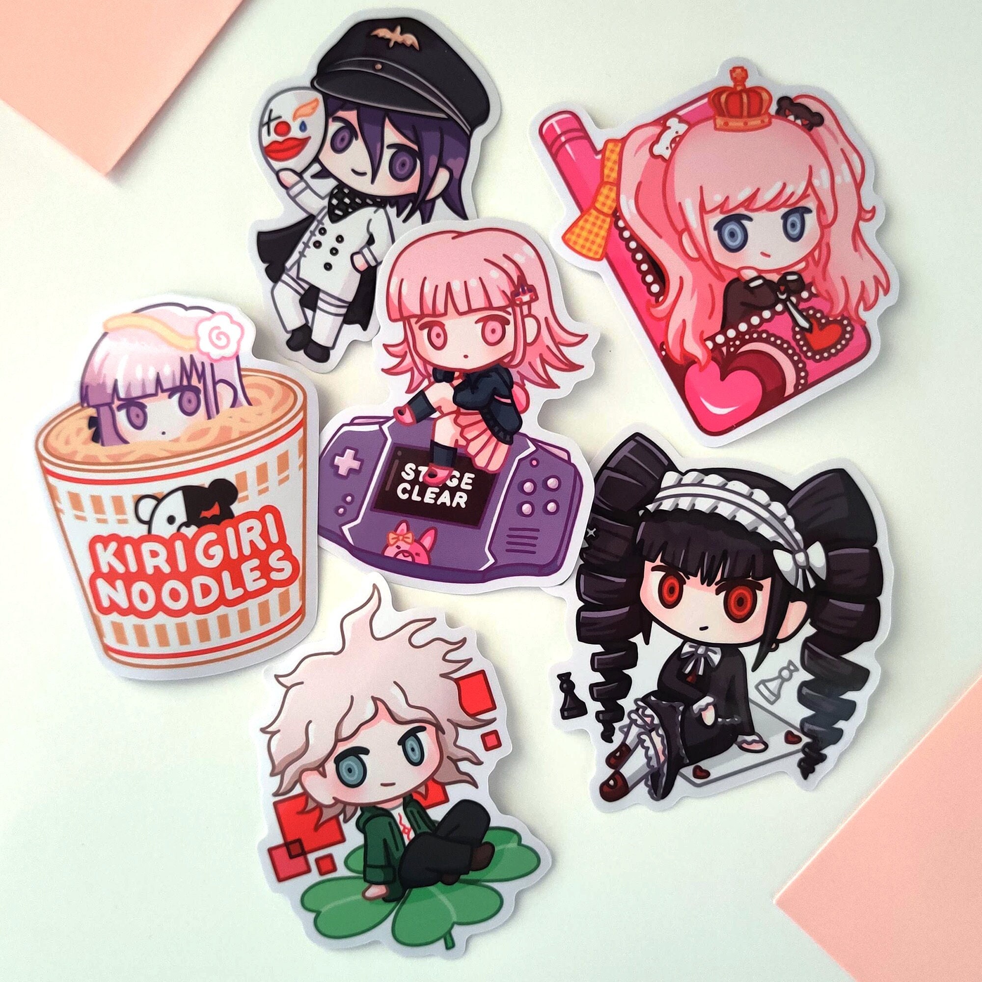 Danganronpa Stickers [chiaki Nanami, Kirigiri Kyoko, Oma Kokichi ...