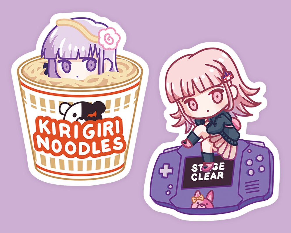 Danganronpa Chibi Stickers chiaki Nanami, Kirigiri Kyoko Set of 2 ...