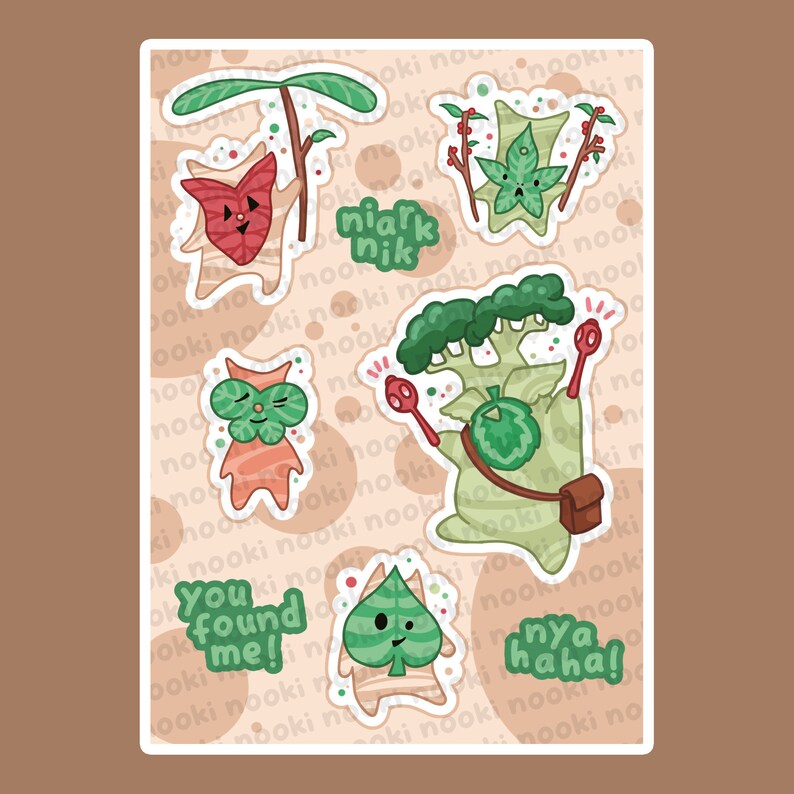 Zelda Stickers Sheet - the Korok Family - Etsy