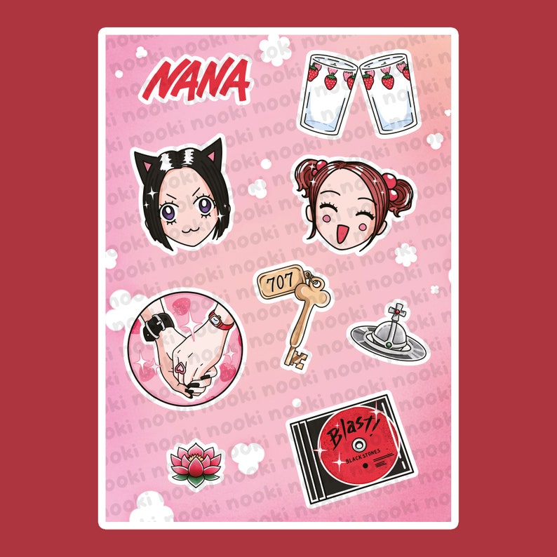 Nana Stickers Sheet - Komatsu Nana and Osaki Nana - Etsy