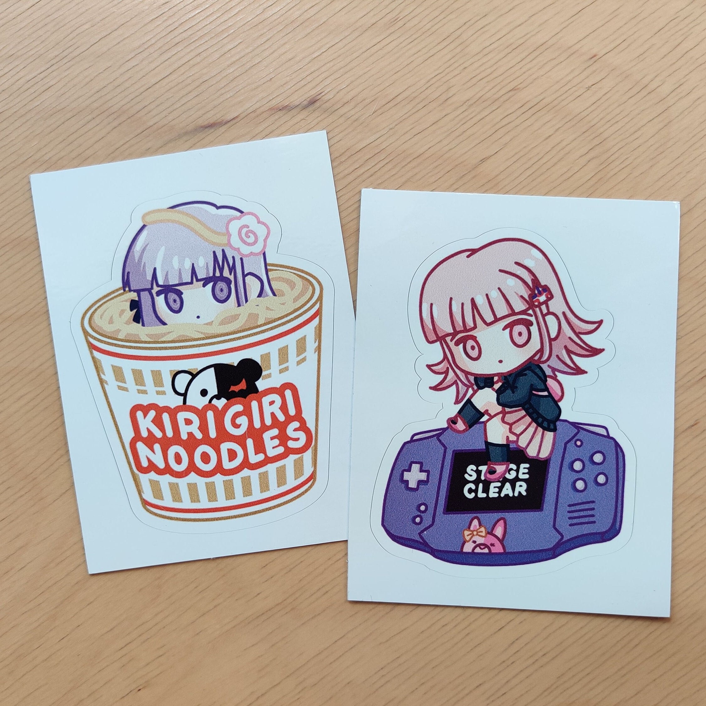 Danganronpa Chibi Stickers chiaki Nanami, Kirigiri Kyoko Set of 2 ...