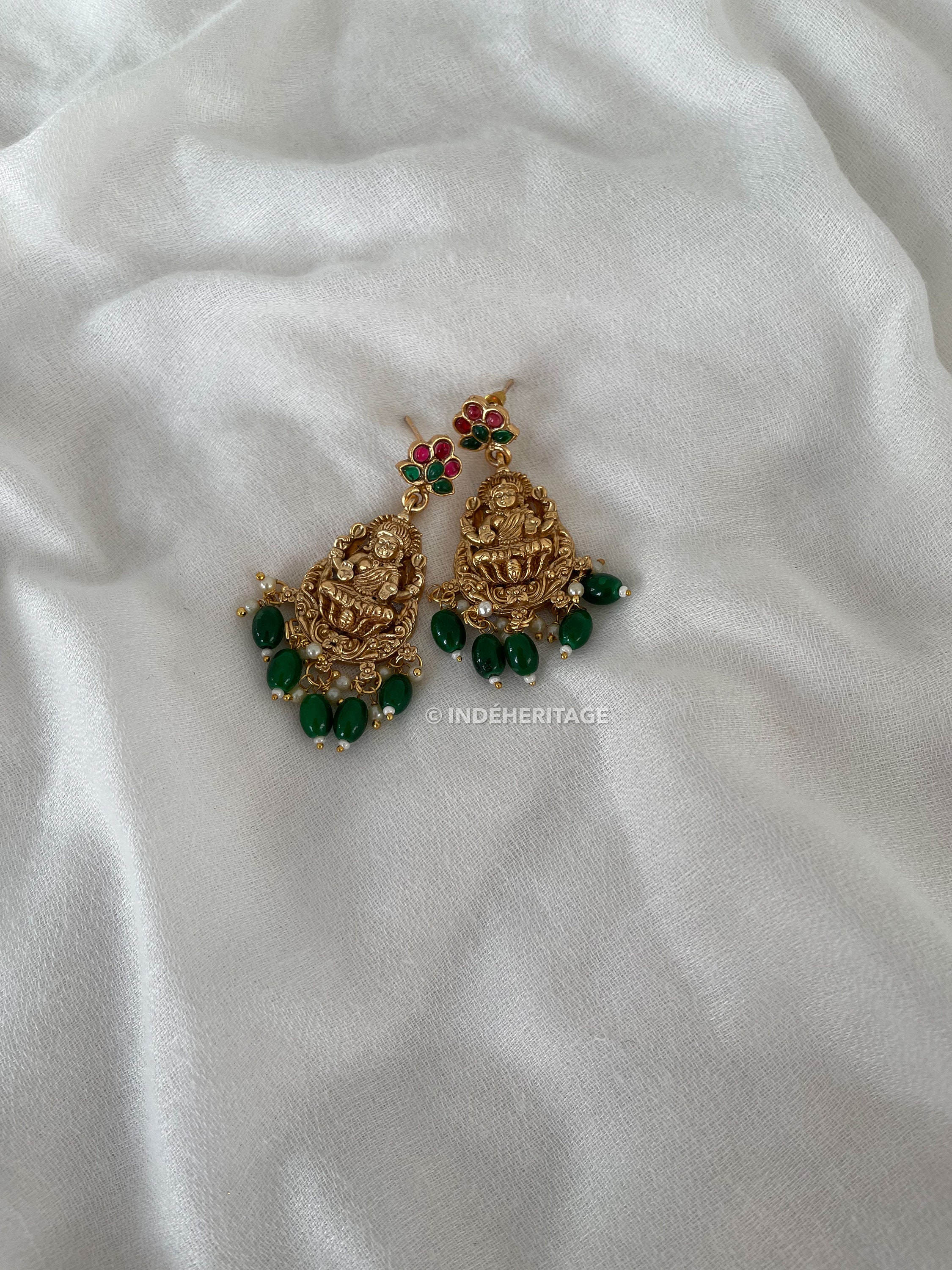 Devi Necklace Set Traditional Indian Kemp Stone Necklace Set Kemp ...