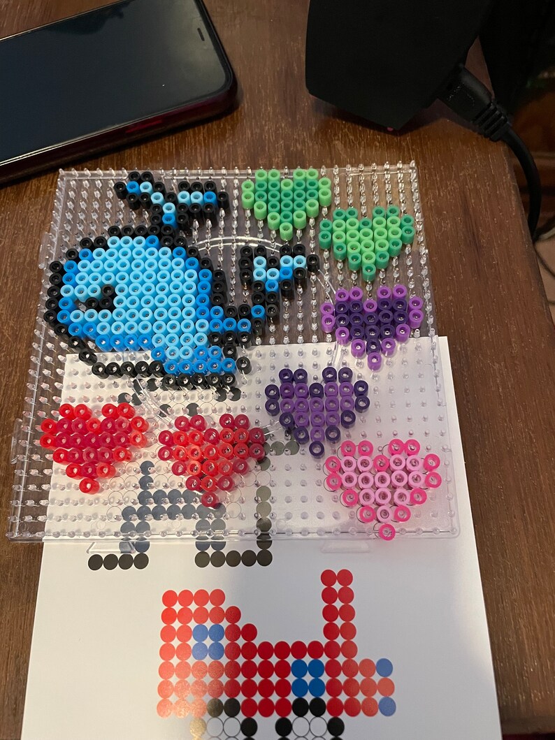 Cute Whale Perler Beads - Etsy