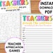 Teacher Appreciation Week Games | Printable Staff Morale Ice Breakers ...