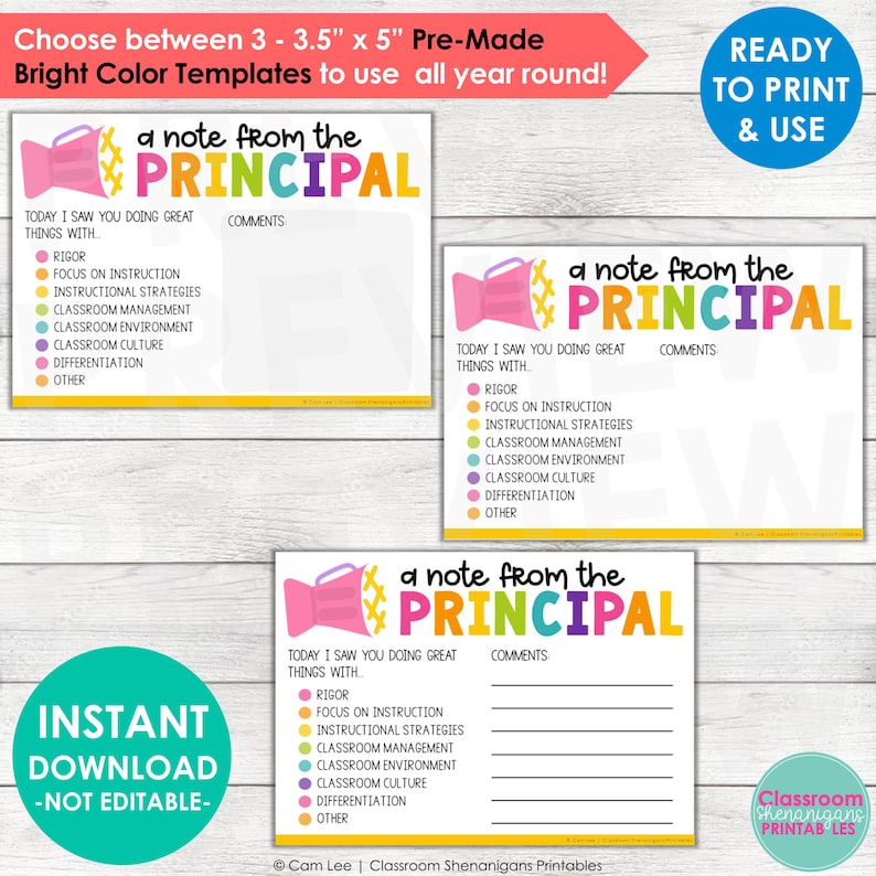 Principal Mail Printable | Principal Report | A Note From the Principal ...
