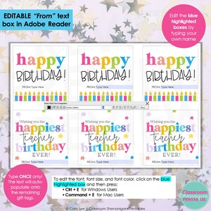 Happy Birthday Printable | Happy Birthday Gift Tags | Happy Birthday ...