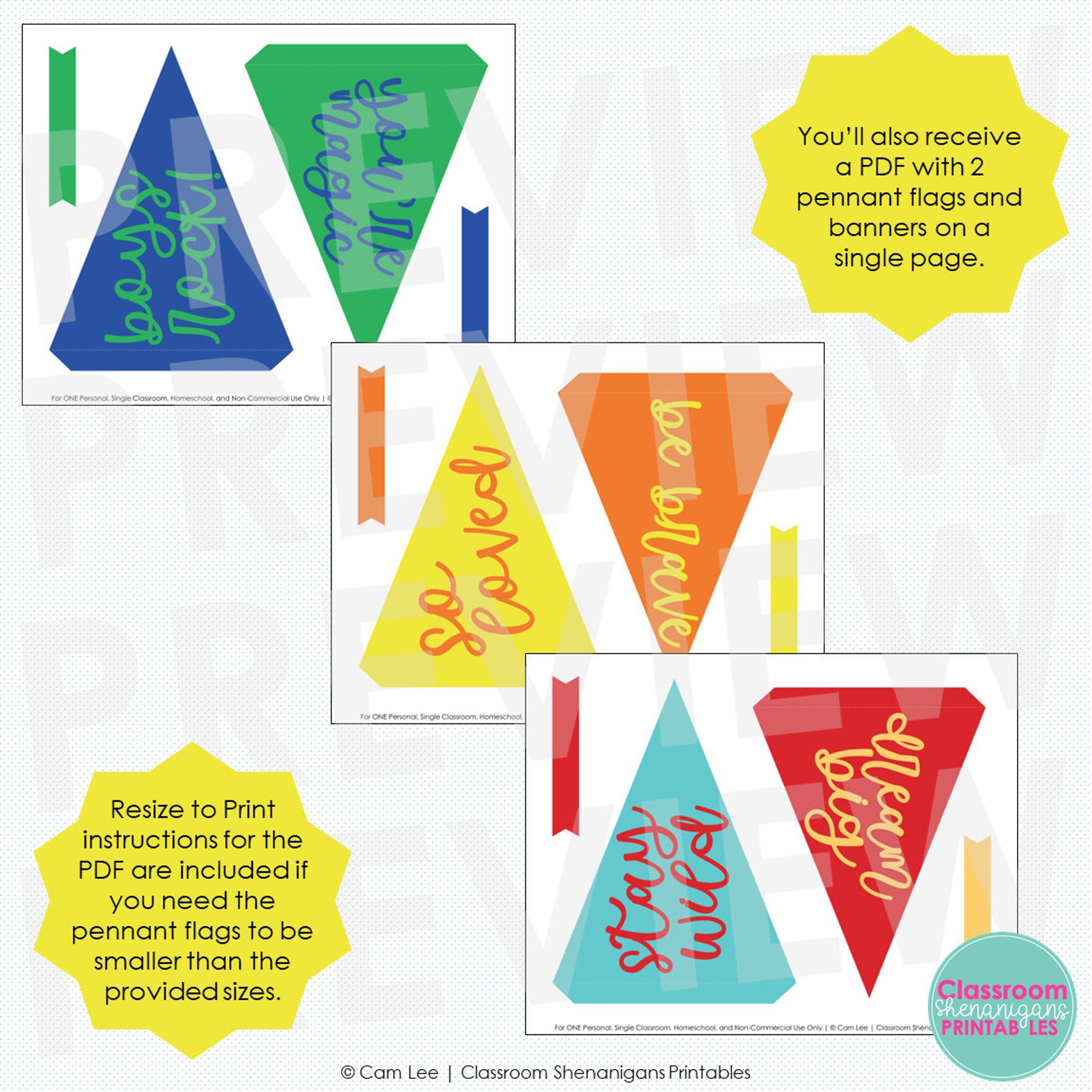 Printable Pennant Banners for Boys | Printable Pennant Flag | Kids ...