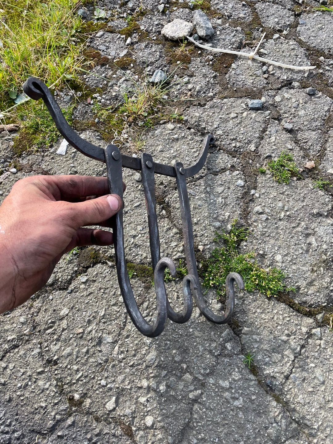 Hand Forged Coat Rack - Etsy