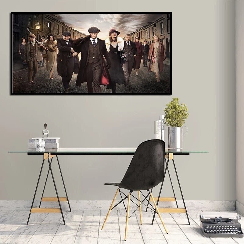 Peaky Blinders Canvas Painting British Gangster TV Show Wall Decor for ...