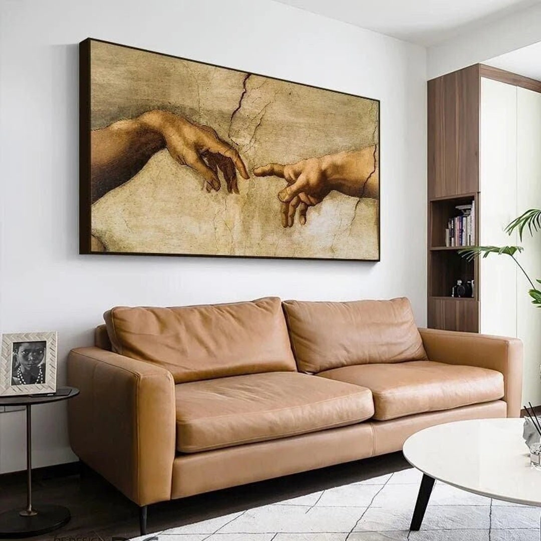 Michelangelos the Creation of Adam Canvas Print Famous Reproduction for ...