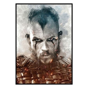 Vikings Canvas Painting Ragnar Lothbrok Floki King Harald Portrait ...