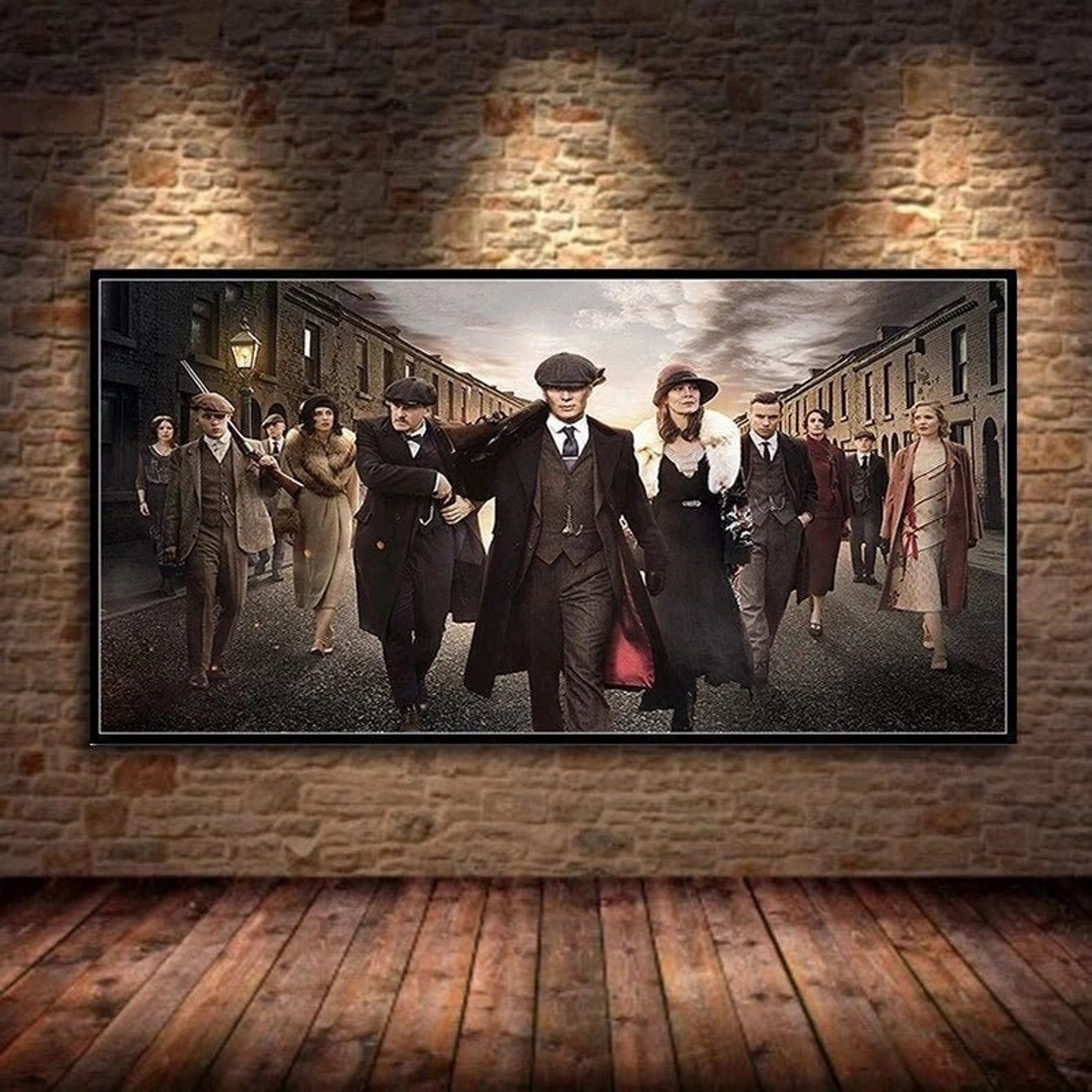 Peaky Blinders Canvas Painting British Gangster TV Show Wall Decor for ...