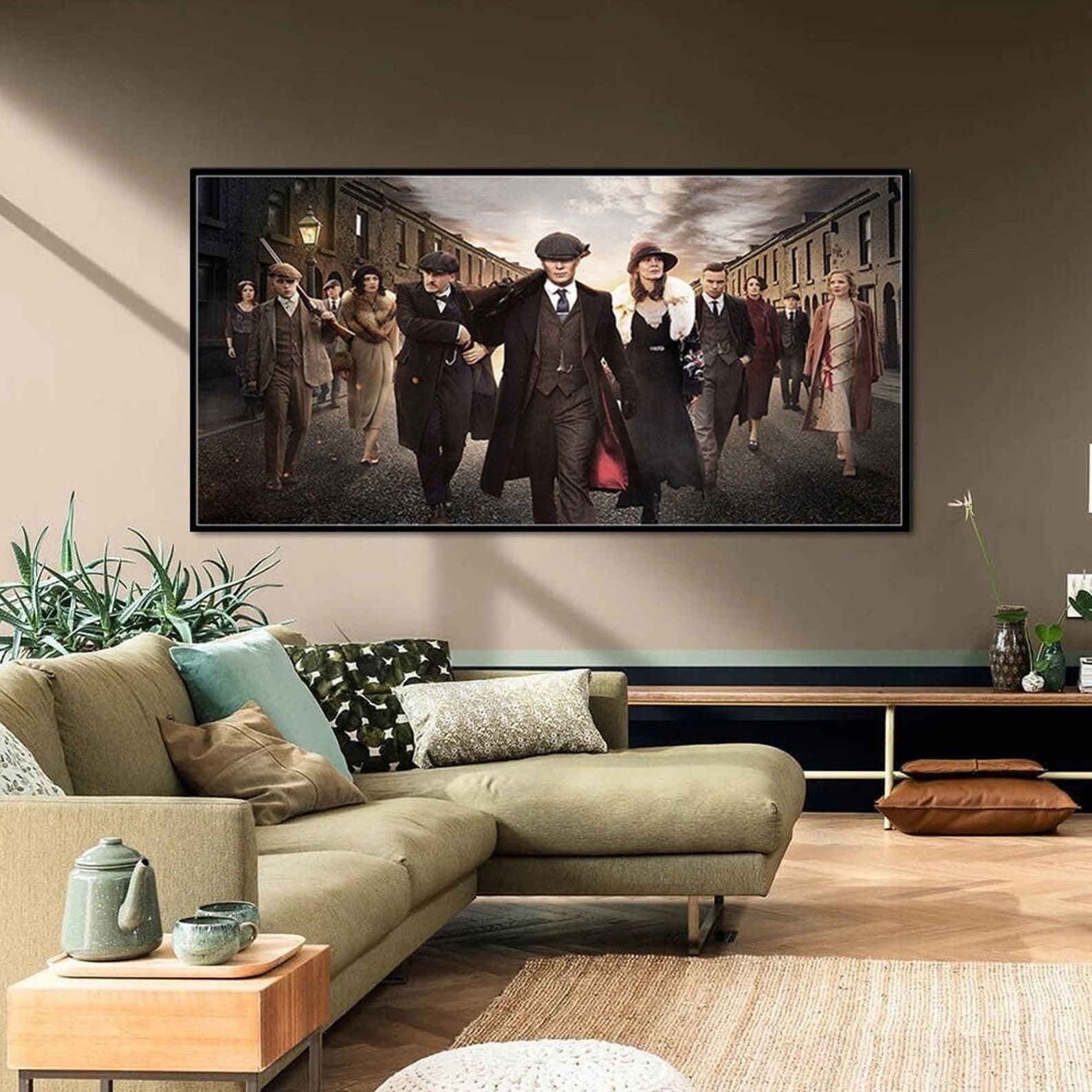 Peaky Blinders Canvas Painting British Gangster TV Show Wall Decor for ...
