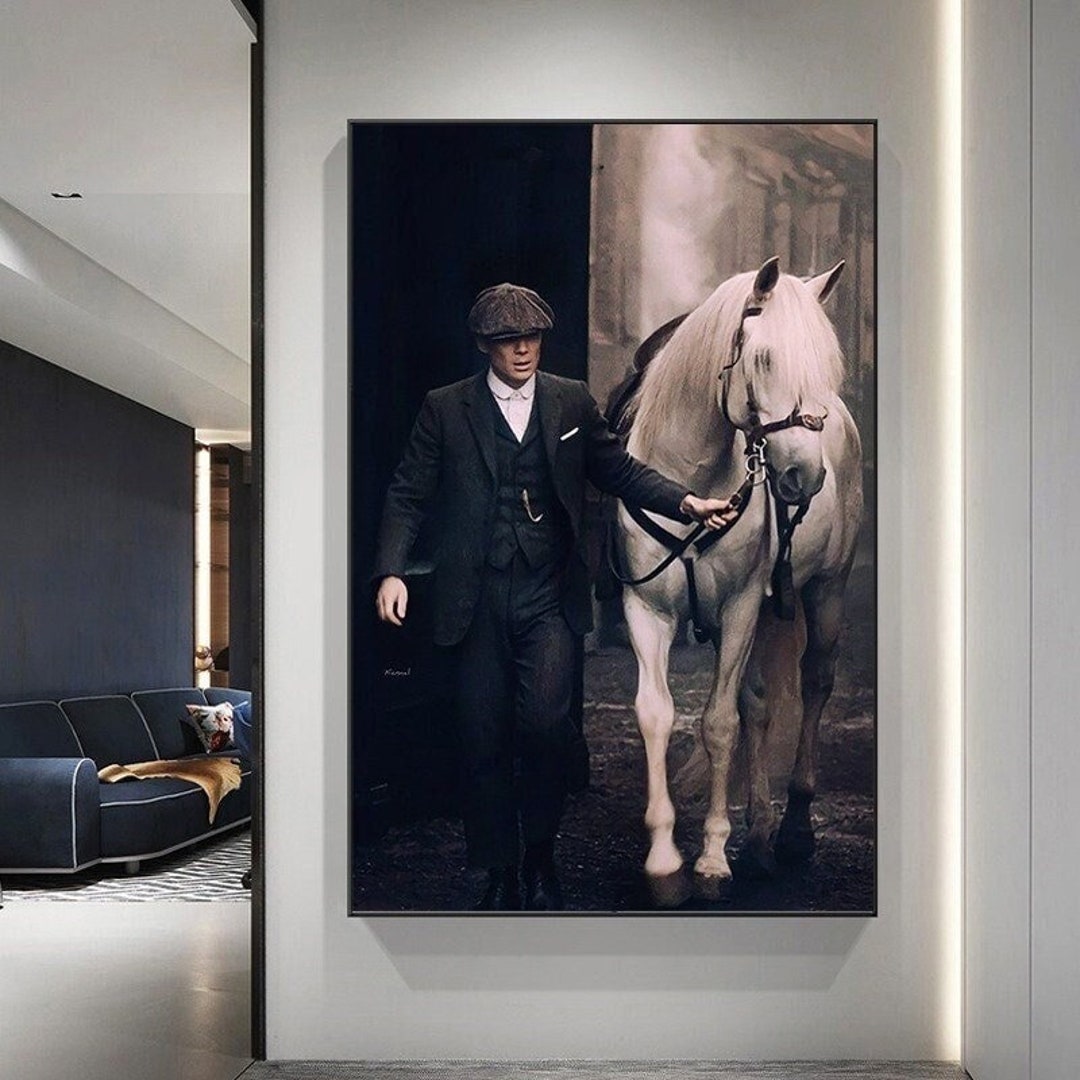 Tommy Shelby Peaky Blinders Canvas Painting - Modern Wall Art Home ...