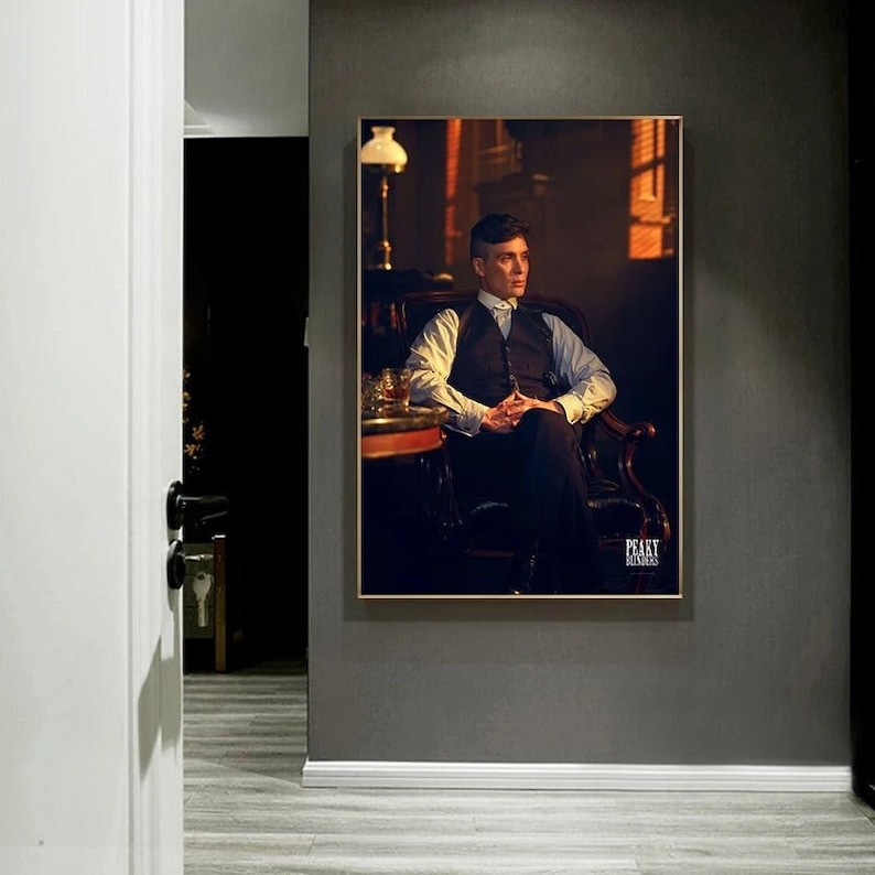 Peaky Blinders Thomas Shelby Portrait Canvas Print Iconic and Stylish ...