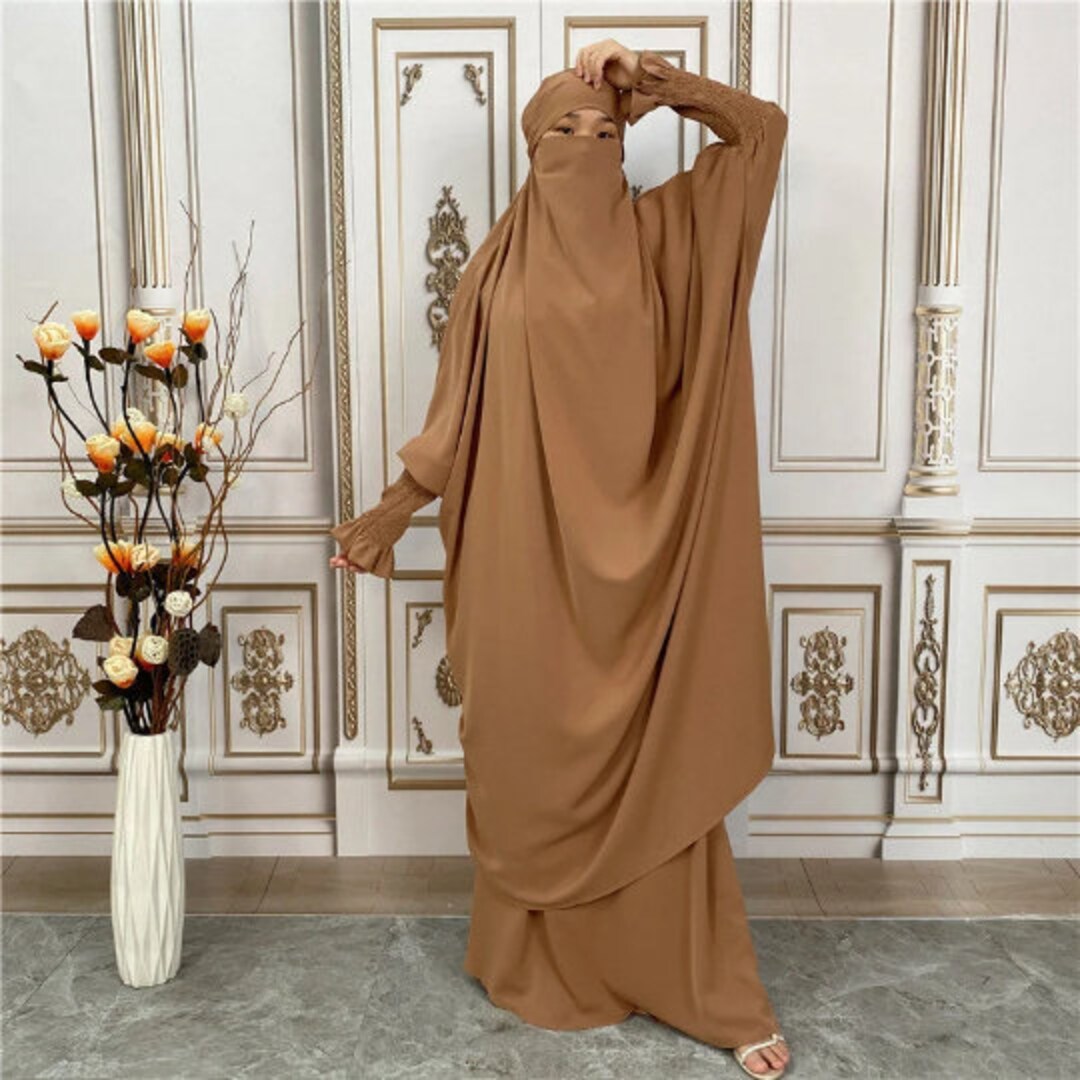 2 Piece Jilbab With Niqab Jilbab for Prayer Jilbab for Women - Etsy