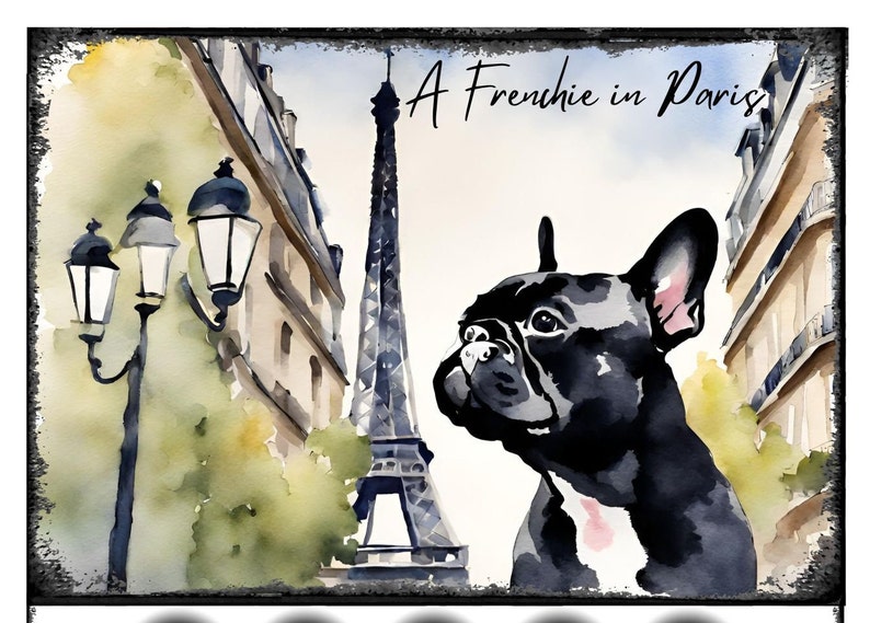 A Frenchie in Paris - Etsy