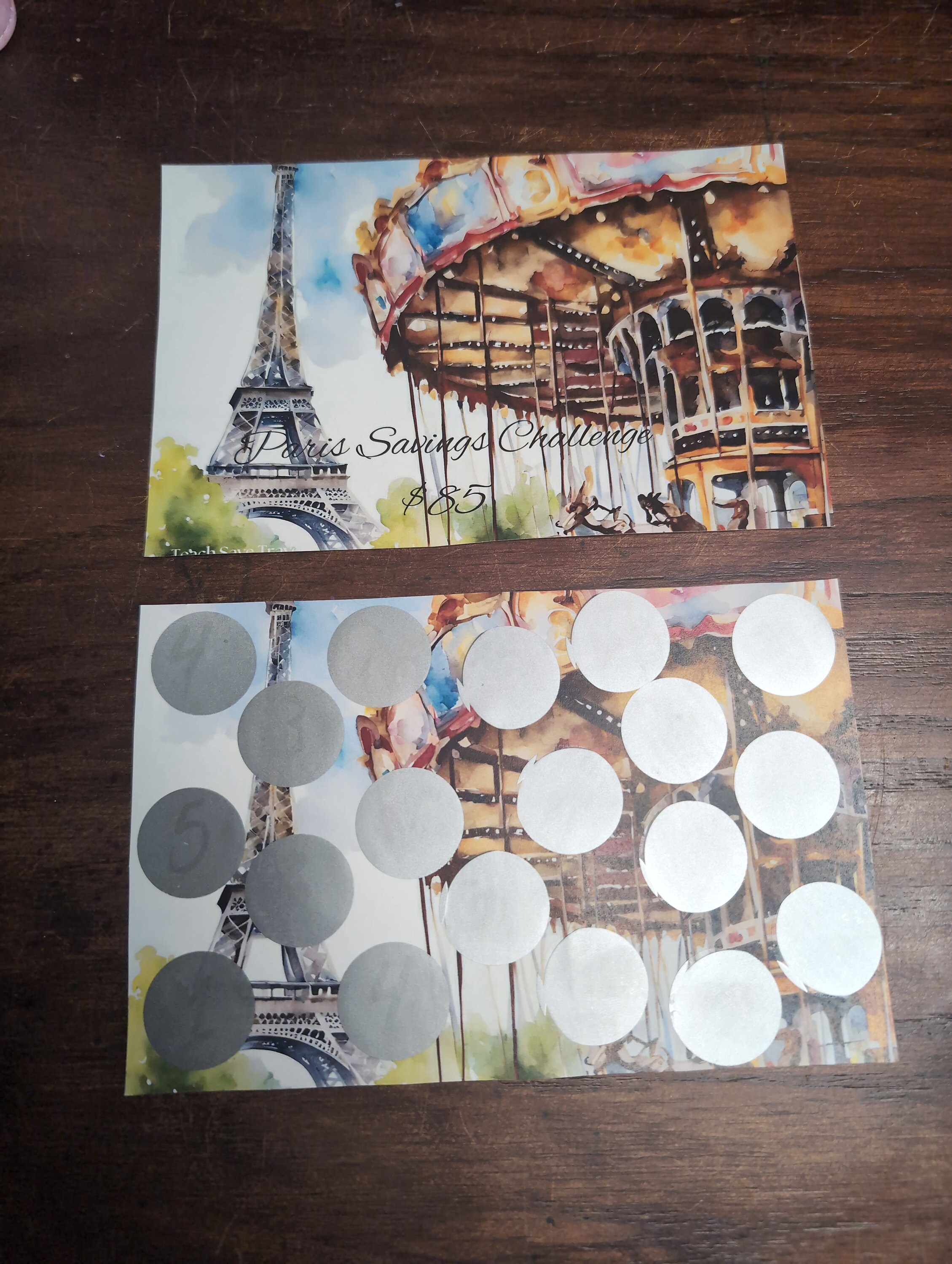 Paris Scratch Savings Challenge - Etsy