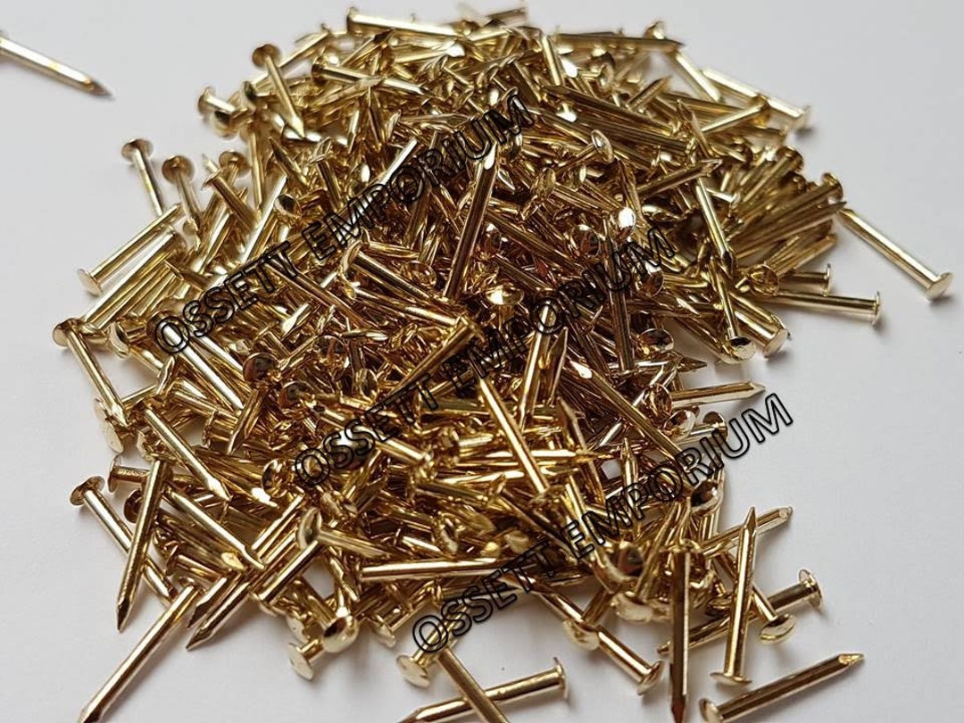 Escutcheon Pins Brass Plated Various Sizes - Etsy