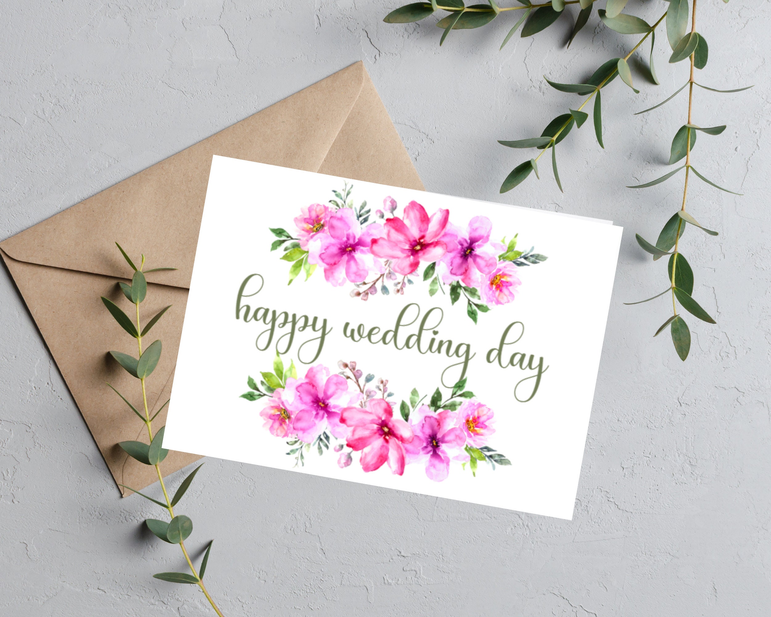 Wedding Congratulations Printable Cards Wedding - Etsy