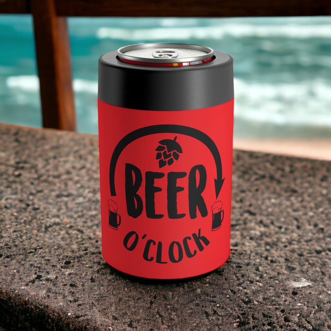 Beer O'clock, Can Holder, Insulated Can Holder, Keep Beer Cold, Gift ...