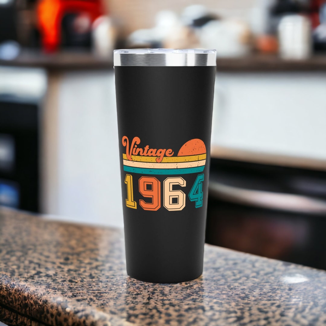 Vintage 1964 Tumbler, 60th Birthday Gift, 1964 Gift, Dad 60th Gift, Mom ...