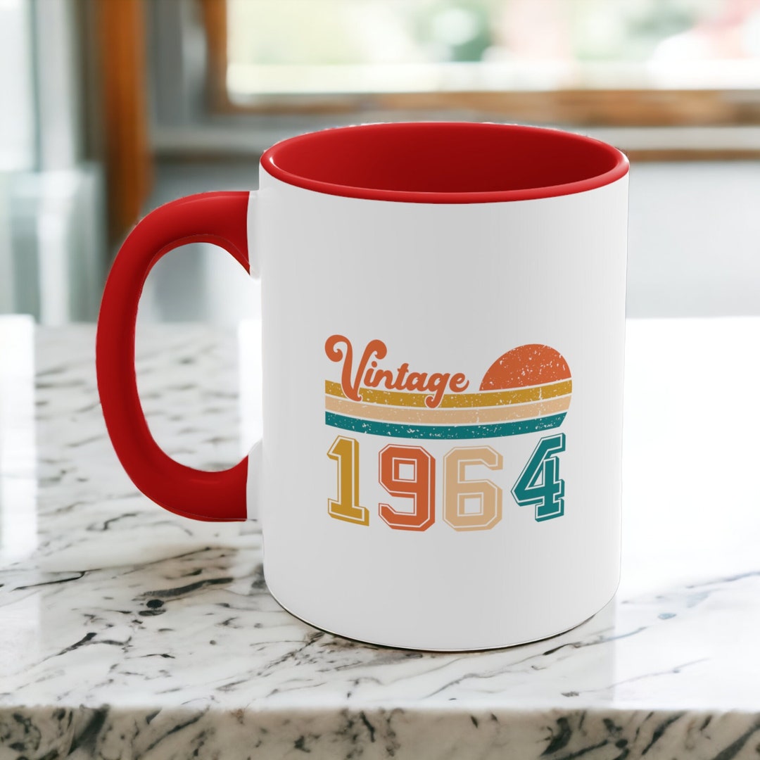 Vintage 1964 Mug, 60th Birthday Gift, 1964 Gift, Dad 60th Gift, Mom ...