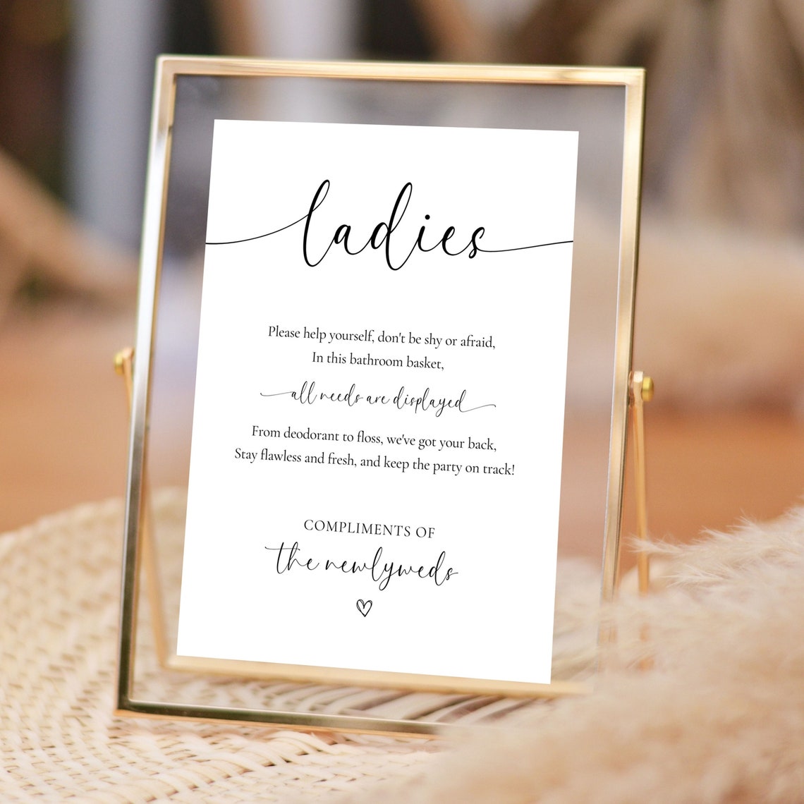Ladies Wedding Sign Wedding Bathroom Sign Ladies Bathroom - Etsy