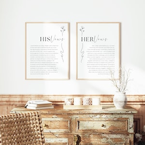Minimal Wedding Vow Artwork, Custom Wedding Vows Print, Anniversary ...