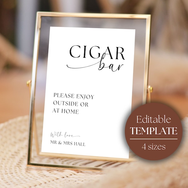 Wedding Cigar Bar - Etsy
