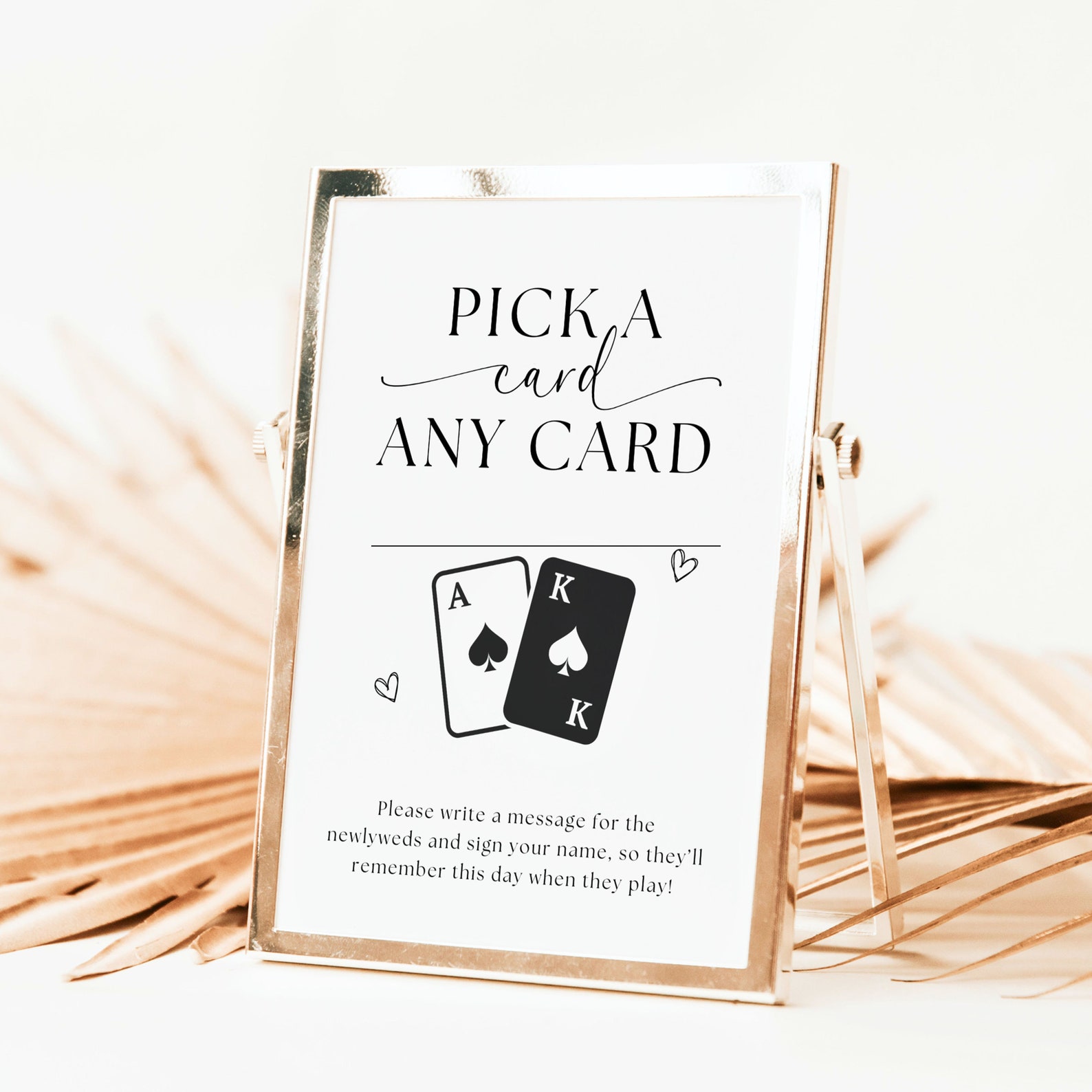 Playing Cards Guest Book Sign Wedding Guestbook Sign Unique Guestbook ...
