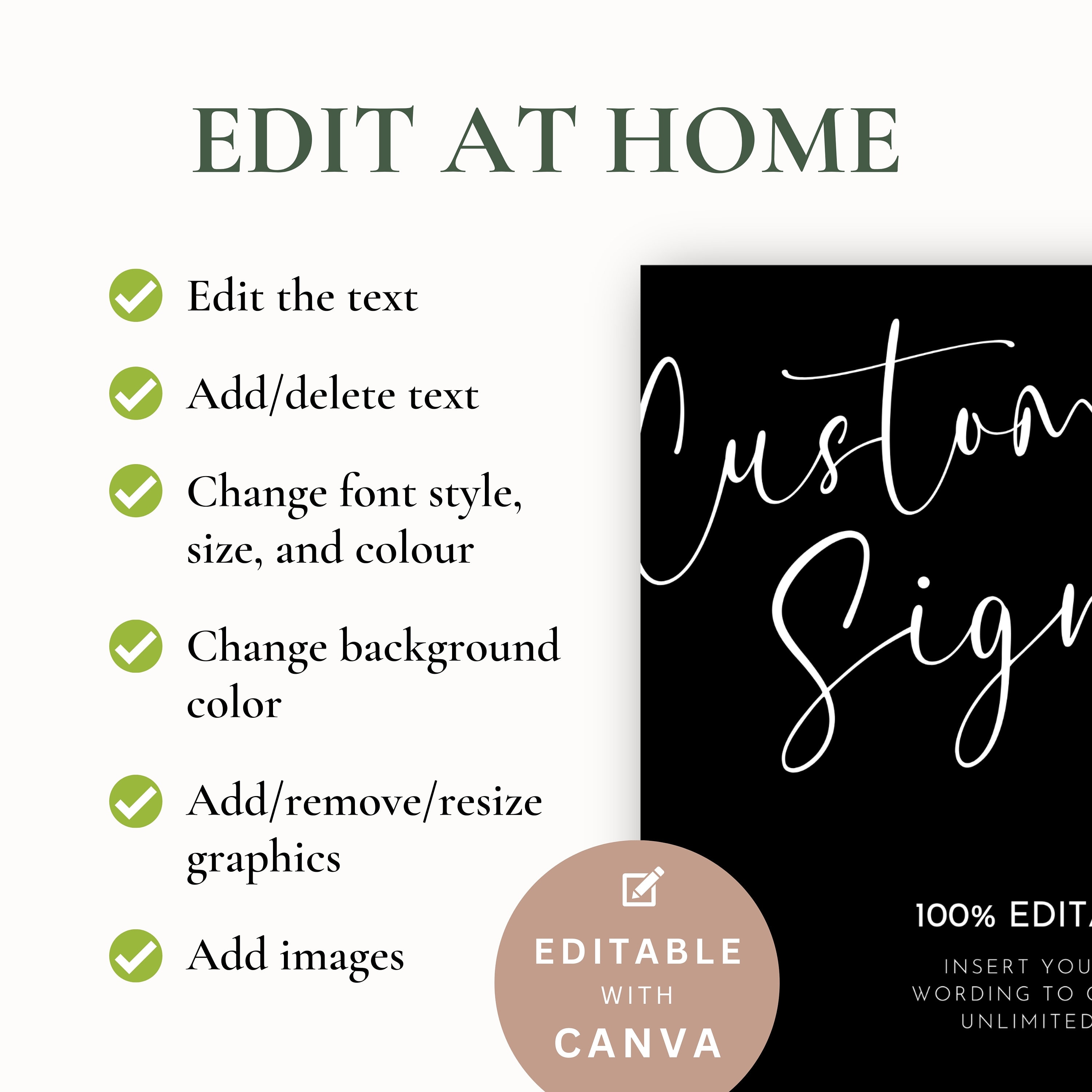 Editable Wedding Sign Template Modern Wedding Sign Printable ...