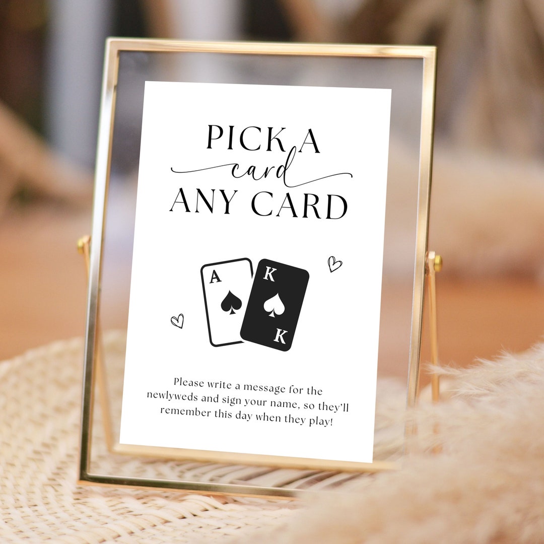 Playing Cards Guest Book Sign | Wedding Guestbook Sign | Unique ...
