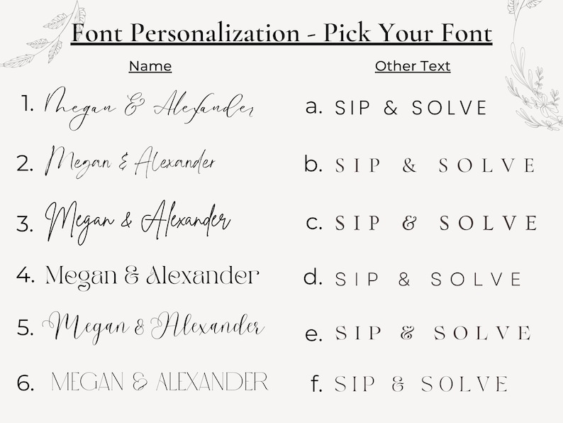 Art Deco Custom Crossword Puzzle | Fully Editable Game | Wedding ...