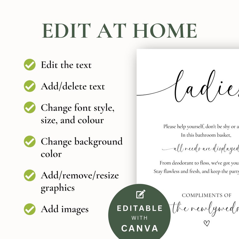 Ladies Wedding Sign Wedding Bathroom Sign Ladies Bathroom - Etsy