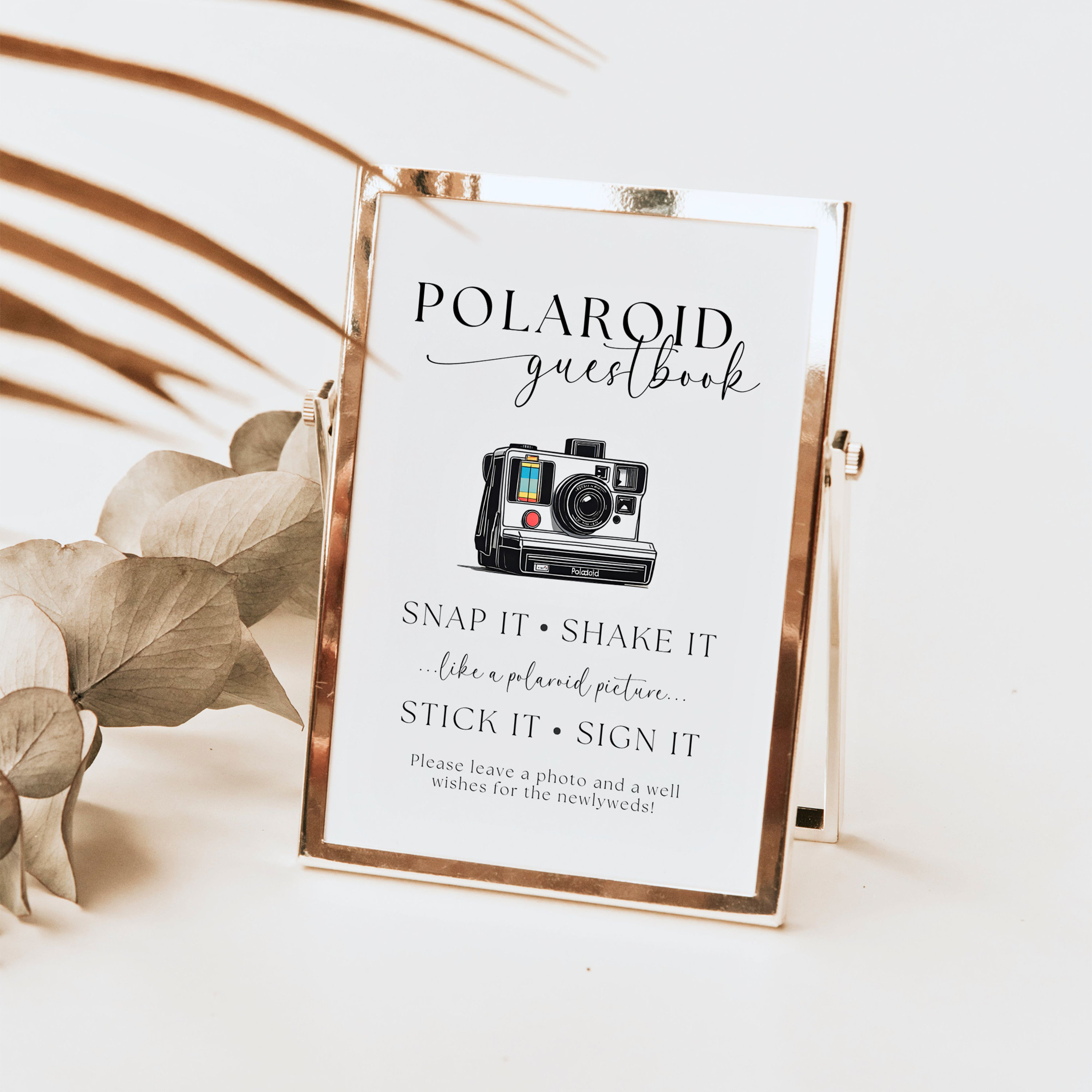 Polaroid Wedding Signage Photo Guestbook Sign Polaroid Guestbook Sign ...