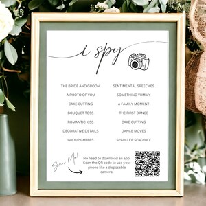 I Spy Wedding Game With QR Code | Wedding Photo Hunt Game | Reception ...
