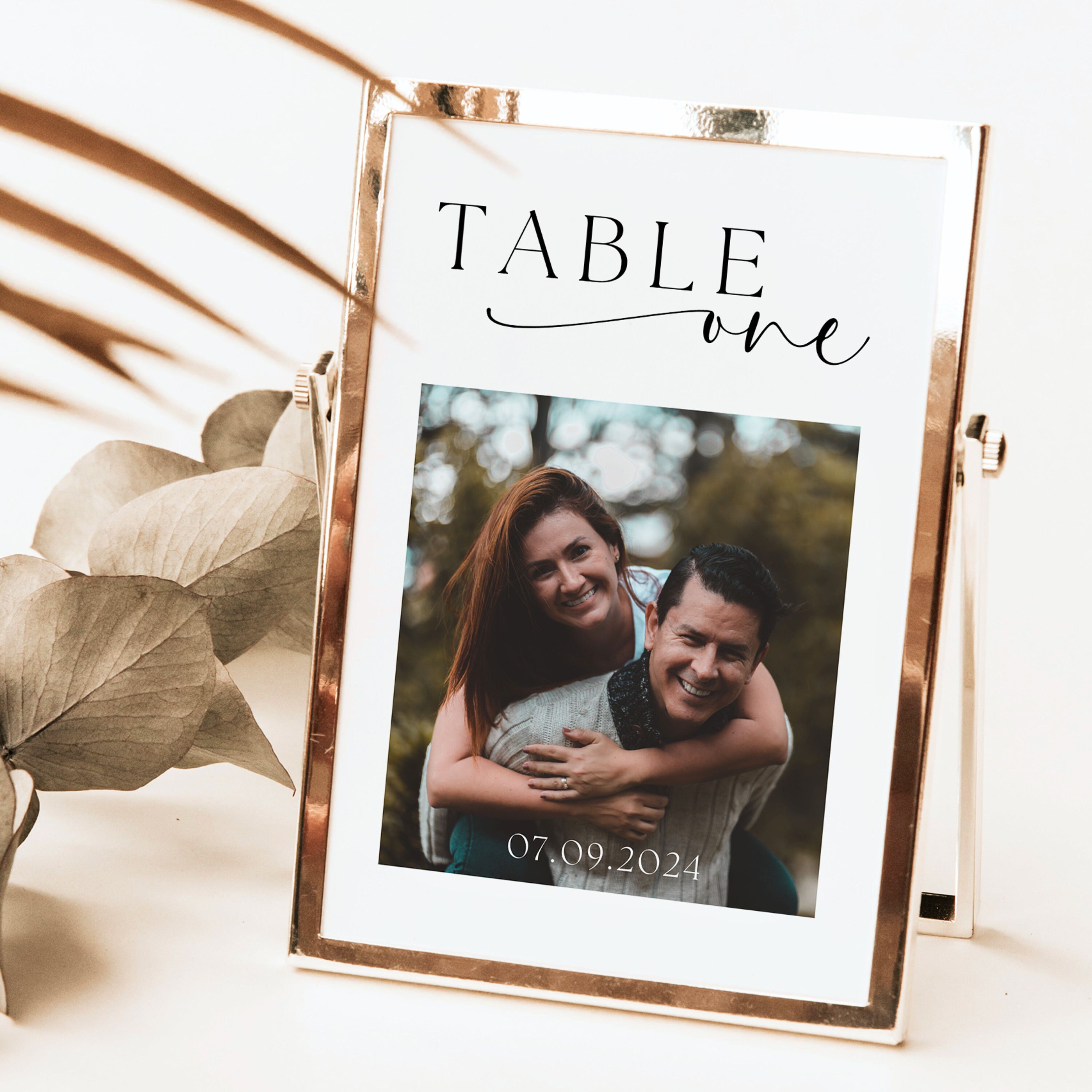 Tables Numbers With Picture, Printable Wedding Photo Table Number ...