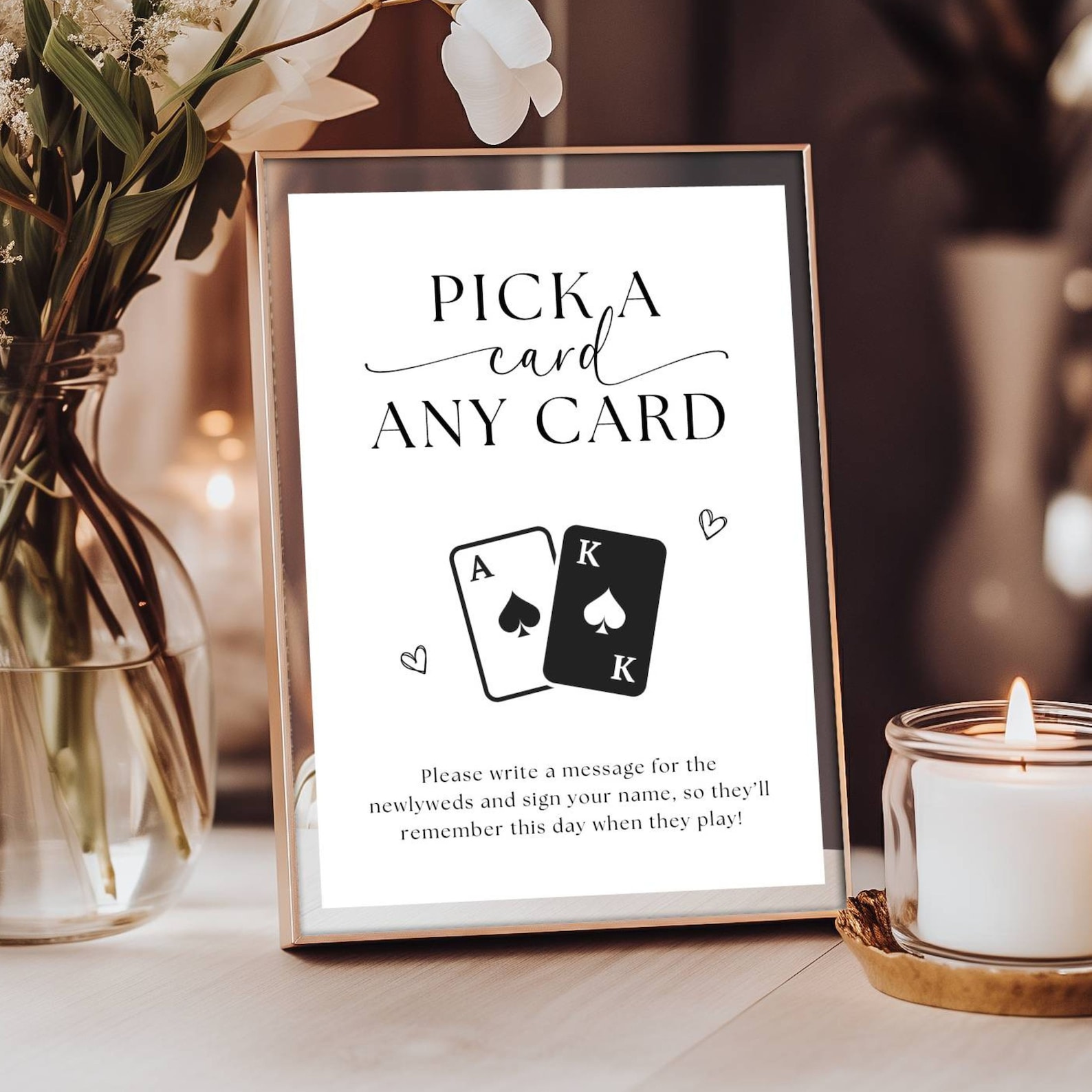 Playing Cards Guest Book Sign | Wedding Guestbook Sign | Unique ...