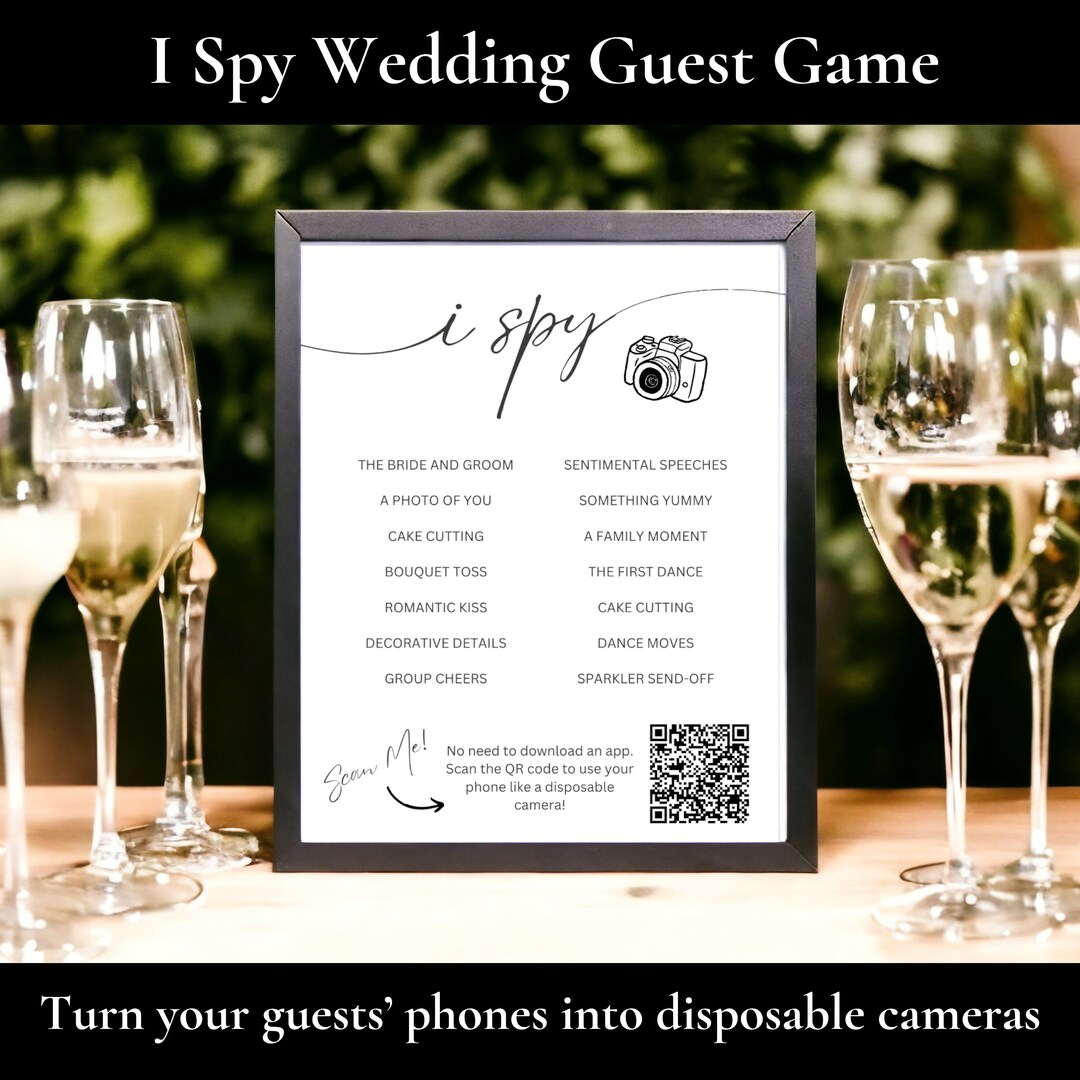 I Spy Wedding Guest Game | Wedding Table Games | I Spy Template ...