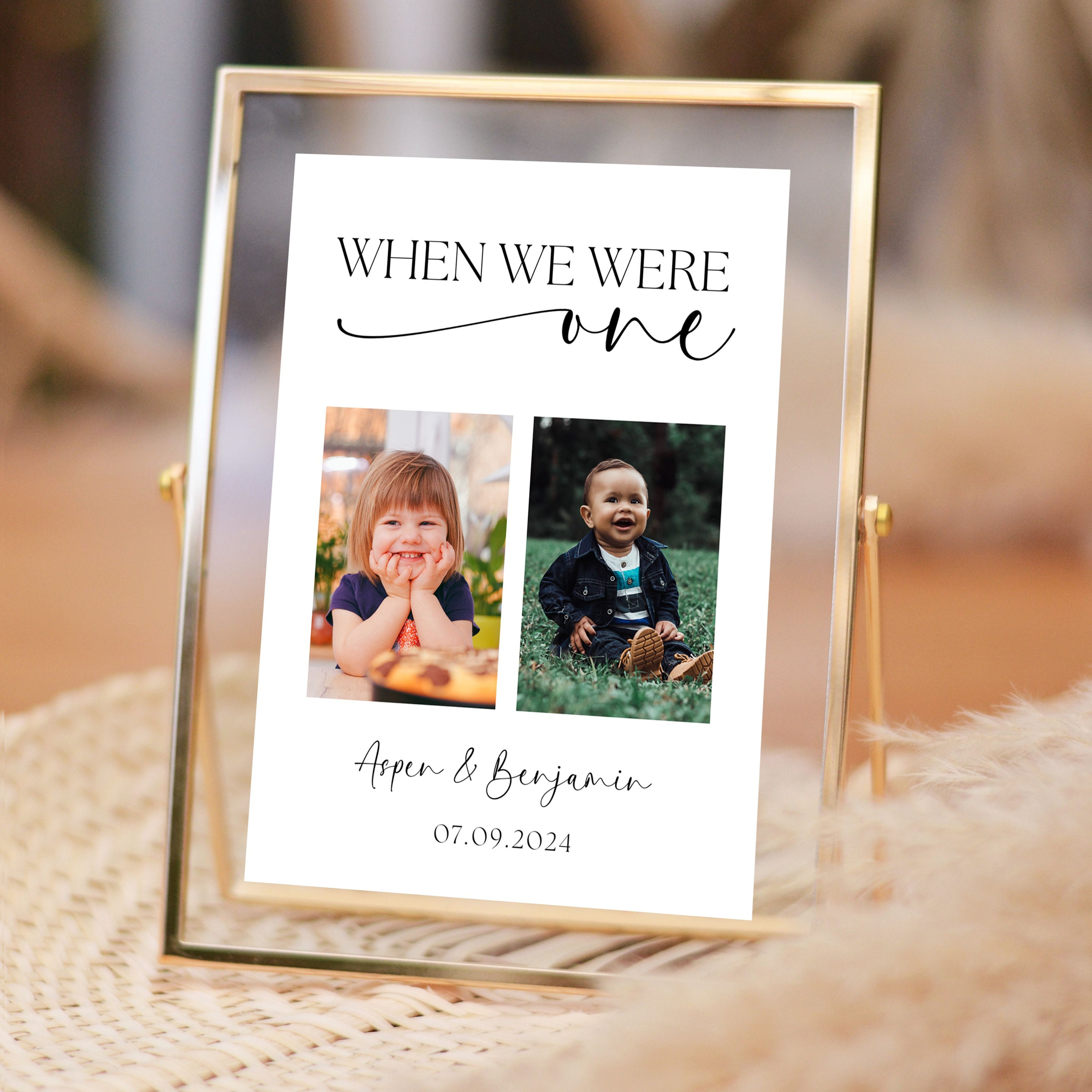 When We Were Age Wedding Table Number Signs | Picture Table Numbers ...