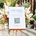 QR Code Wedding Seating Chart | Modern Digital Seating Chart Plan ...