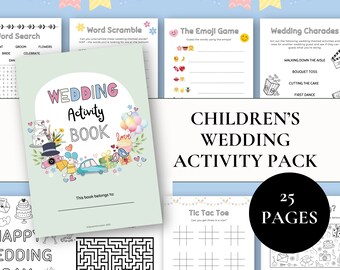 Ultimate Wedding Day Themed Printable Activity Bundle Pack for Children ...