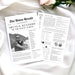 Editable Wedding Newspaper Program Wedding Program and - Etsy