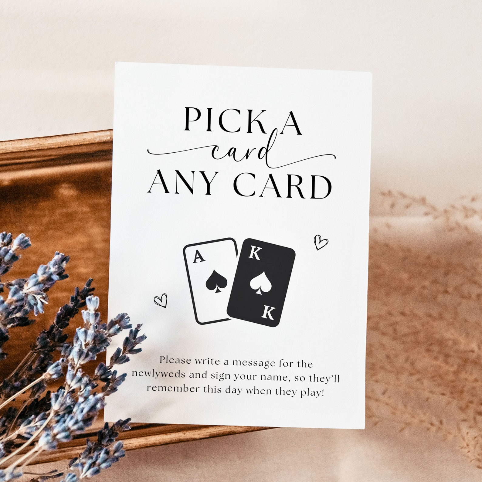 Playing Cards Guest Book Sign Wedding Guestbook Sign Unique Guestbook ...